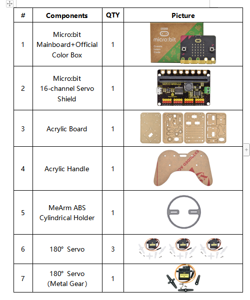 KS4038(KS4039) Keyestudio Robot Arm Microbit Learning Kit - Keyestudio Wiki