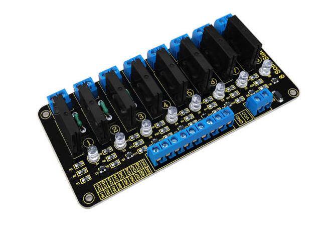 Ks0266 keyestudio Eight-channel Solid State Relay Module - Keyestudio Wiki