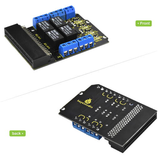 KS0293 Keyestudio Relay Breakout Board for micro bit - Keyestudio Wiki