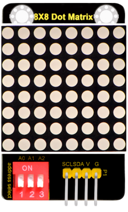 KS0396 keyestudio 8x8 LED Matrix Module Address Select - Keyestudio Wiki