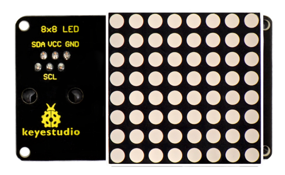 KS0380 EASY plug 8x8 LED Matrix Module -180° Interface - Keyestudio Wiki