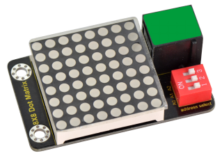 KS0395 EASY plug 8x8 LED Matrix Module Address Select - Keyestudio Wiki