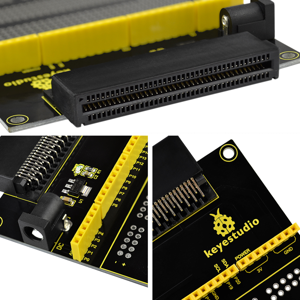 Ks0307 keyestudio Prototype Breakout Board V2 With 400-point Breadboard ...