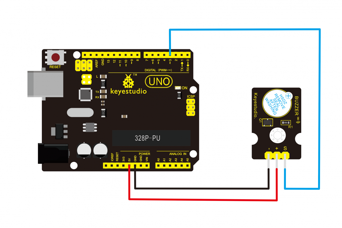 Ks0018 keyestudio Digital Buzzer Module - Keyestudio Wiki