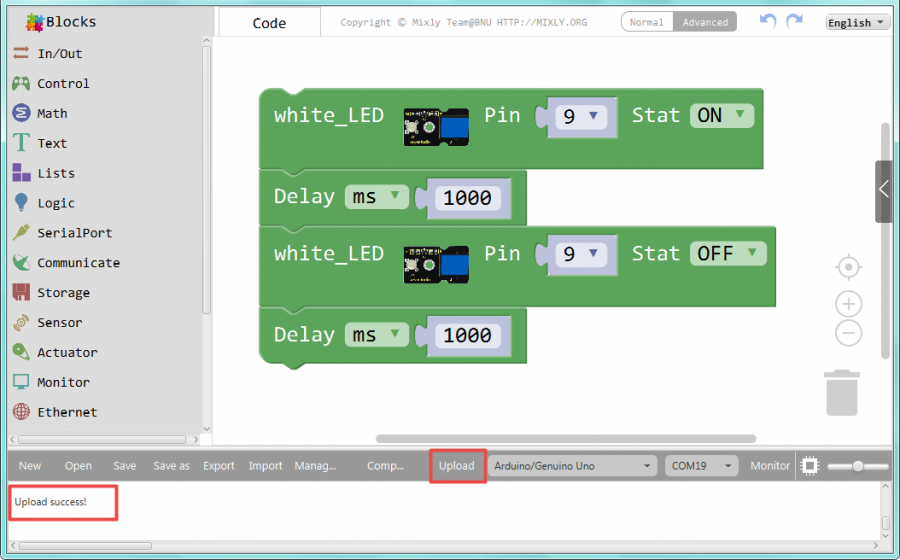 Ks0100 keyestudio EASY plug White LED Module - Keyestudio Wiki