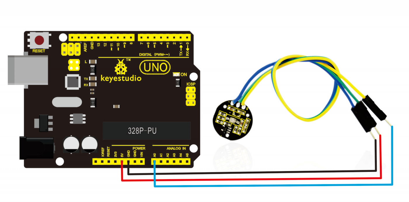 Ks0171 keyestudio XD-58C Pulse Sensor Module - Keyestudio Wiki