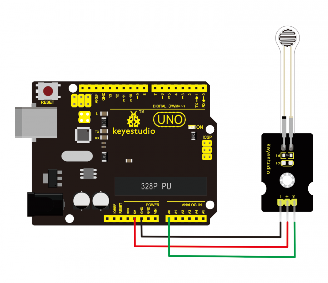 Ks0309 Keyestudio Thin-film Pressure Sensor (Black and Eco-friendly ...