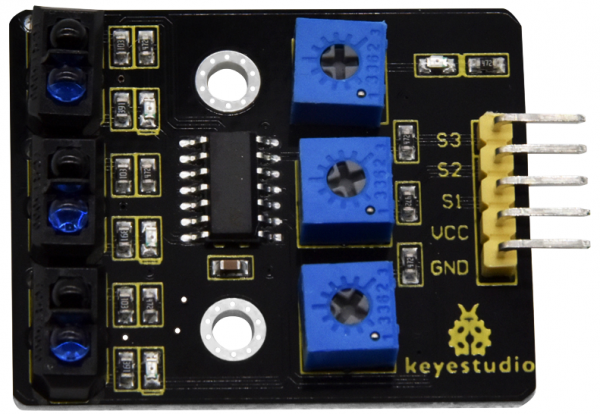 KS0453 Keyestudio 3-channel Line Tracking Module - Keyestudio Wiki