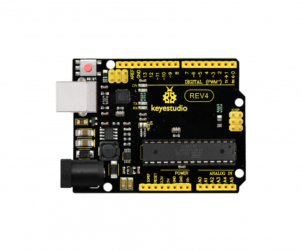 KS0341A Keyestudio REV4 (Black) Main Control Board - Keyestudio Wiki