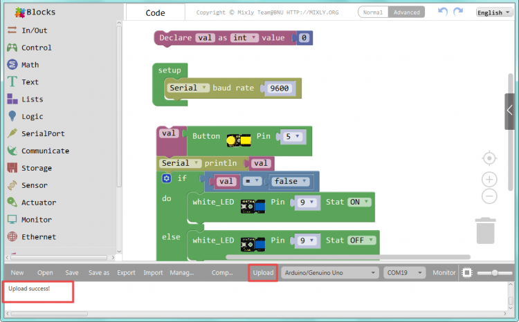 Ks0112 keyestudio EASY plug Digital Push Button - Keyestudio Wiki
