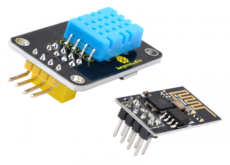 KS0409 Keyestudio ESP-01 DHT11 Temperature and Humidity Module ...
