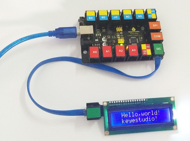 Ks0137 keyestudio EASY plug 1602 I2C Module - Keyestudio Wiki